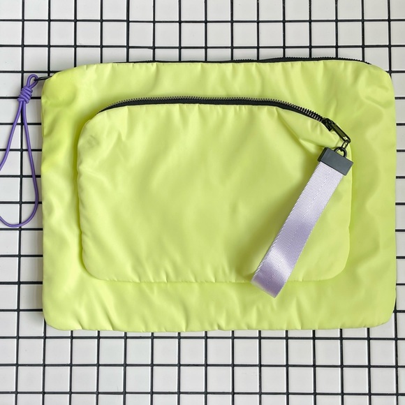 ASOS | Bags | Bright Lime Nylon Laptop Bag | Poshmark